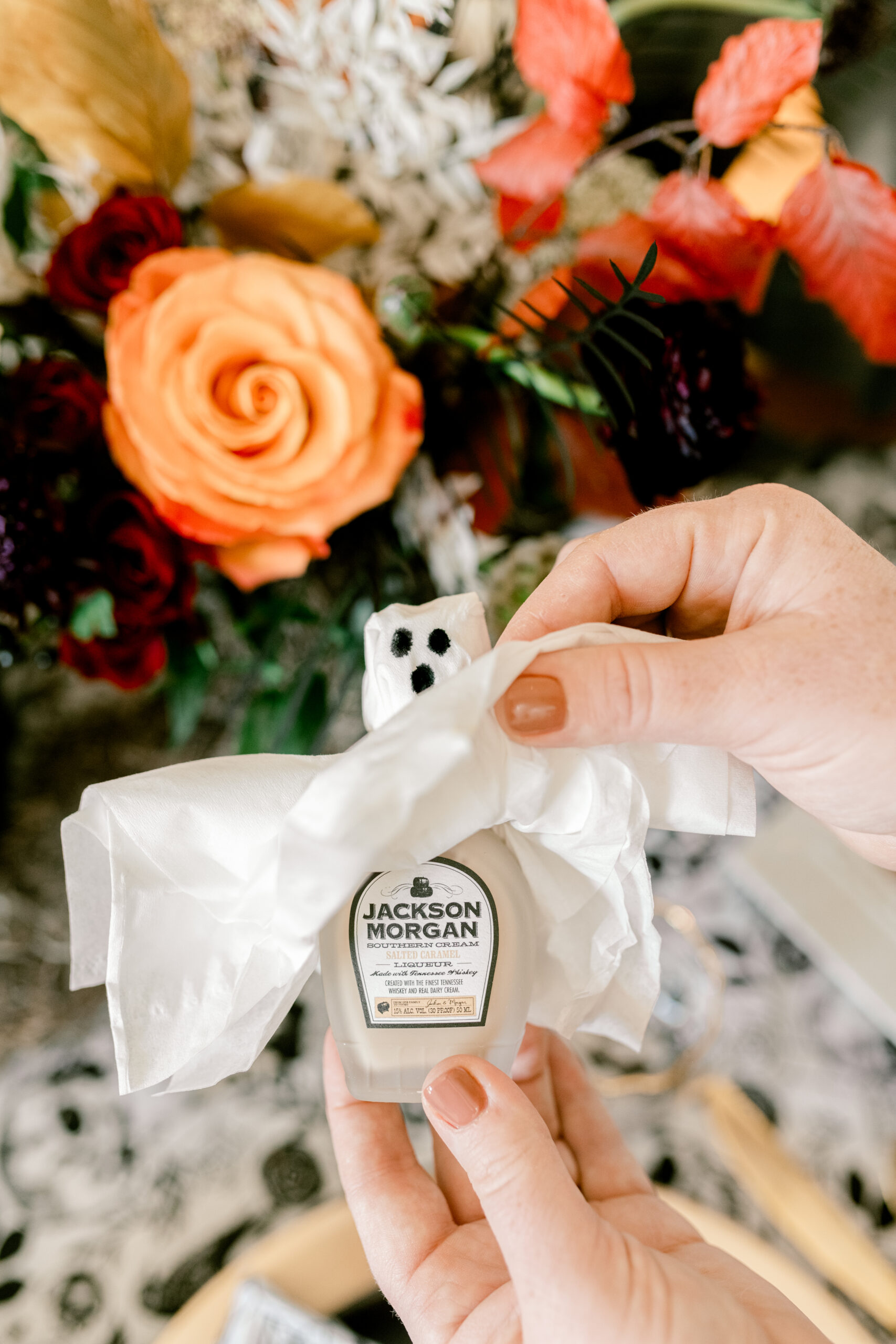 Mini Bottle Party Favor “Ghosts” | Jackson Morgan Southern